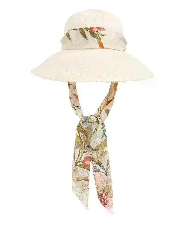 Etro Scarf-detail Hat - Neutrals