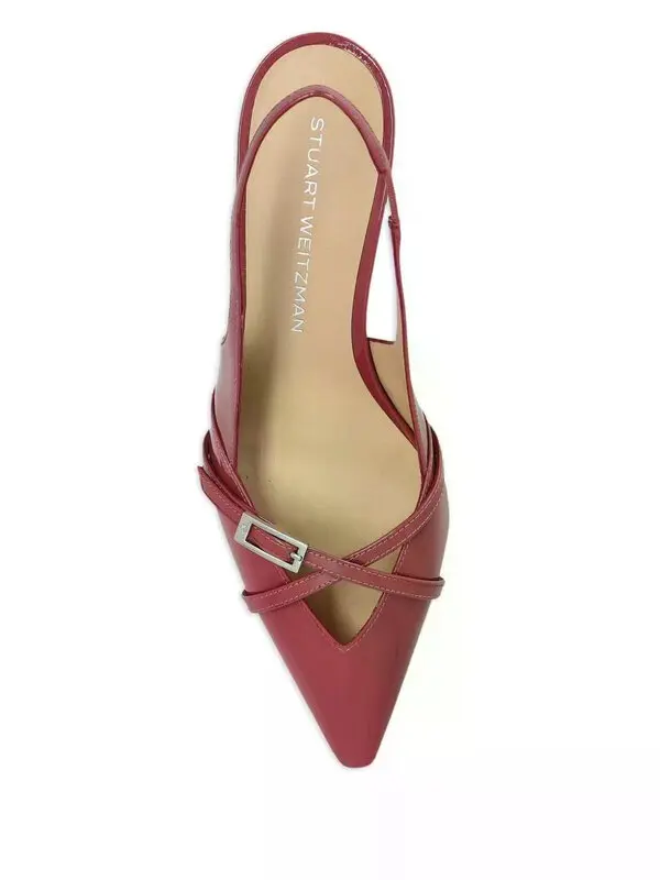 STUART WEITZMAN Georgie Slingback 50 Pumps - Red