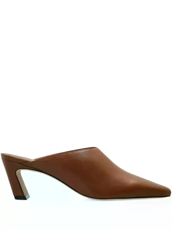 STUART WEITZMAN Stassi Pointed-toe Mules - Brown