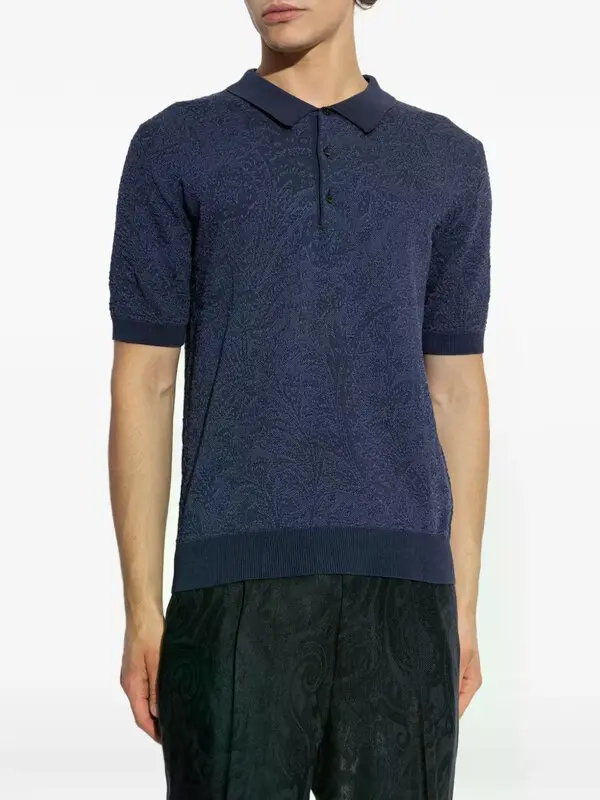 Etro Paisley Buttoned Polo Shirt