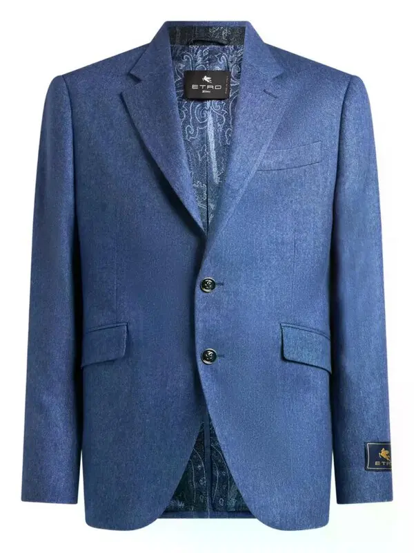 Etro Long-sleeves Blazer - Blue