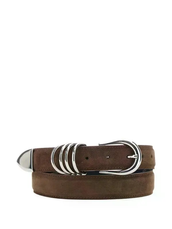 SEMICOUTURE Buckle Belt - Brown