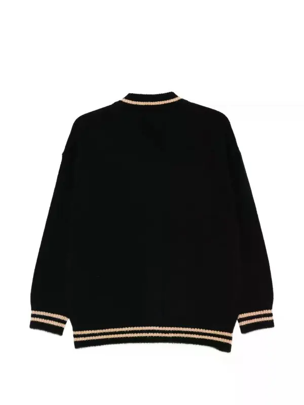 LANEUS Knit Bomber Jacket