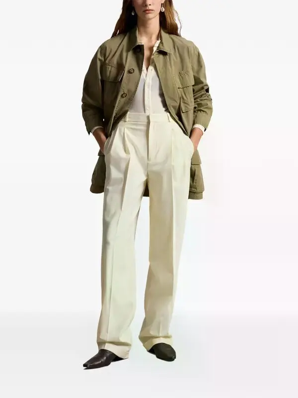 Polo Ralph Lauren Pleated Wide-leg Trousers - Neutrals