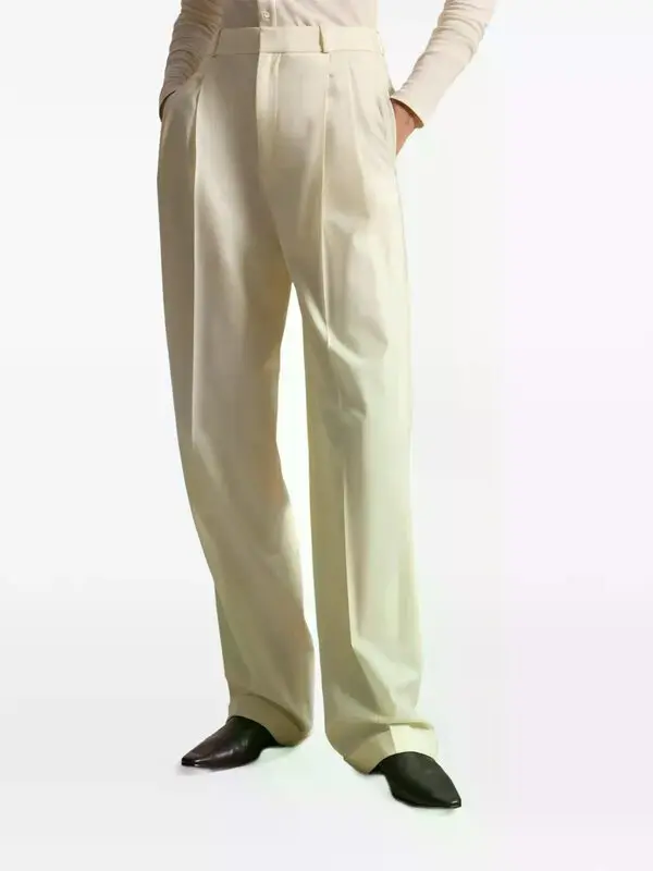 Polo Ralph Lauren Pleated Wide-leg Trousers - Neutrals