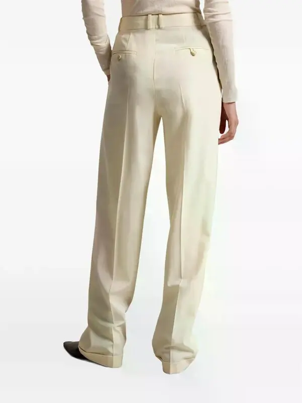 Polo Ralph Lauren Pleated Wide-leg Trousers - Neutrals