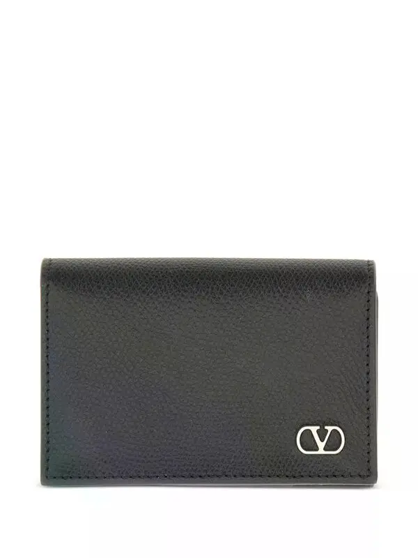 Valentino Garavani Logo-appliqué Cardholder - Black