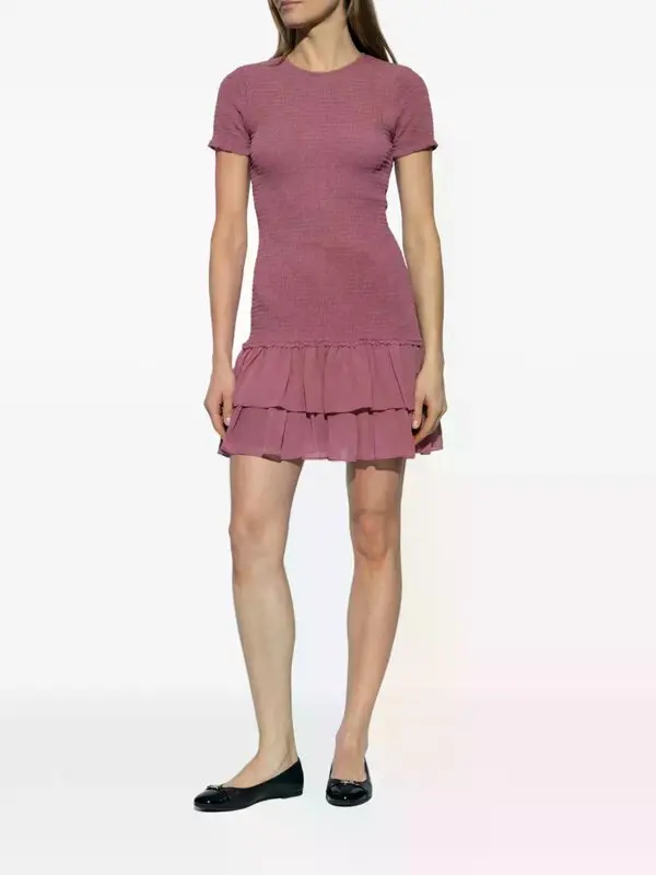 Michael Kors Ruffled Smocked Mini Dress
