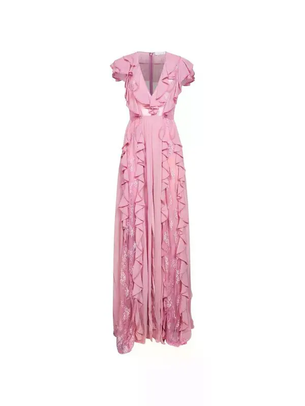 ALINA Ruffled Maxi Dress