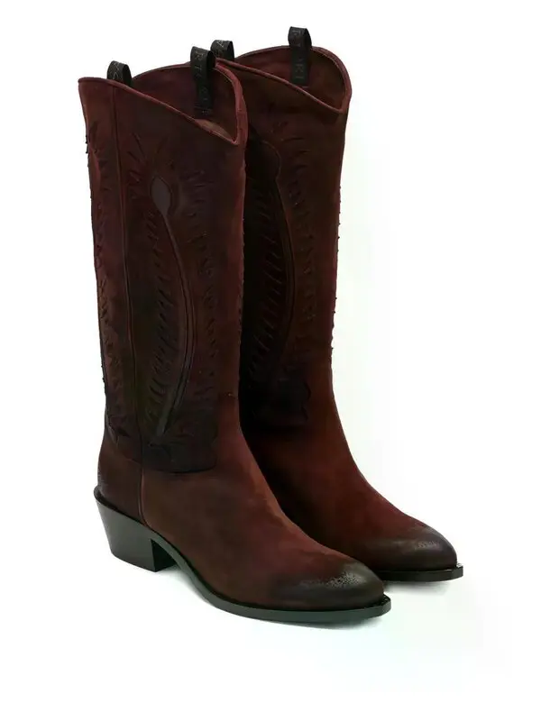 Sartore Suede Cowboy Boots