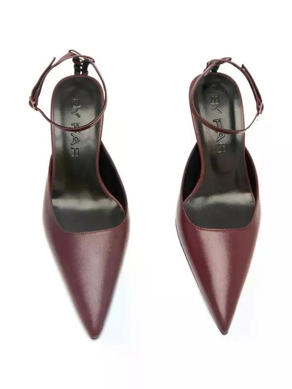 By Far Teese Pointed Pumps - Red