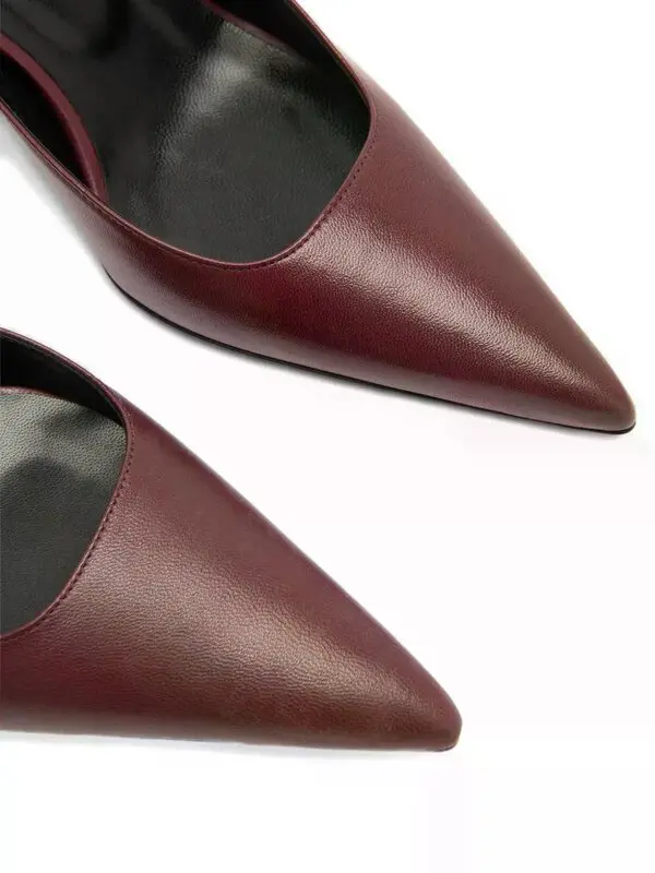 By Far Teese Pointed Pumps - Red