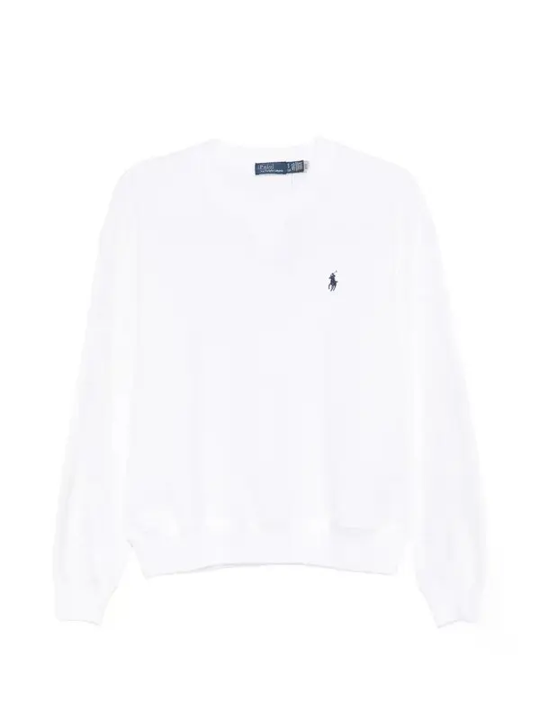 Polo Ralph Lauren Logo-detail Sweatshirt - White