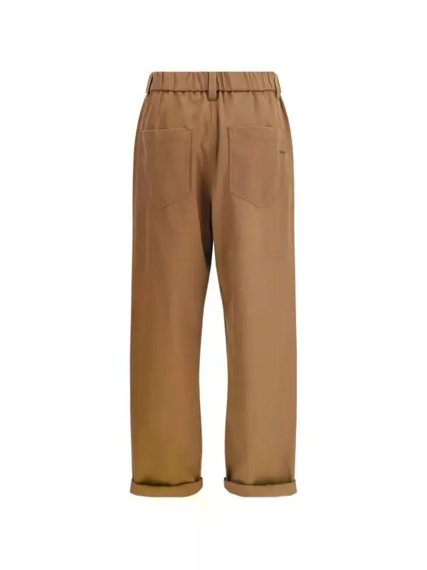 Brunello Cucinelli Pleated Cuffed Trousers