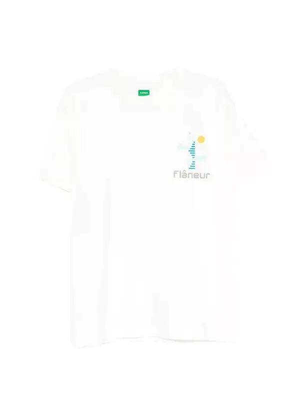 FLANEUR Logo-graphic T-shirt - White