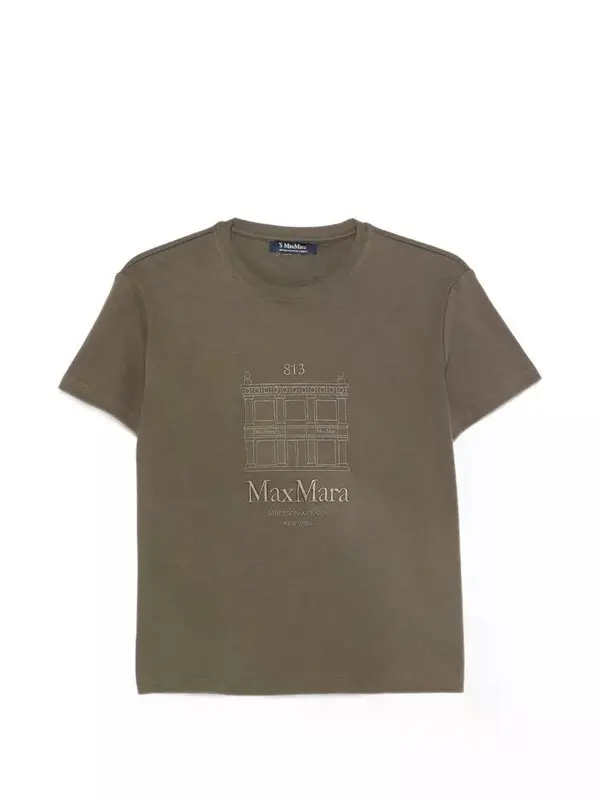 Max Mara Logo-embroidered T-shirt
