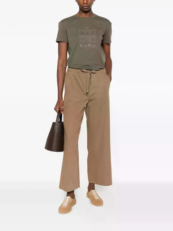 Max Mara Logo-embroidered T-shirt