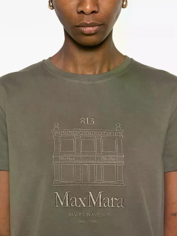 Max Mara Logo-embroidered T-shirt