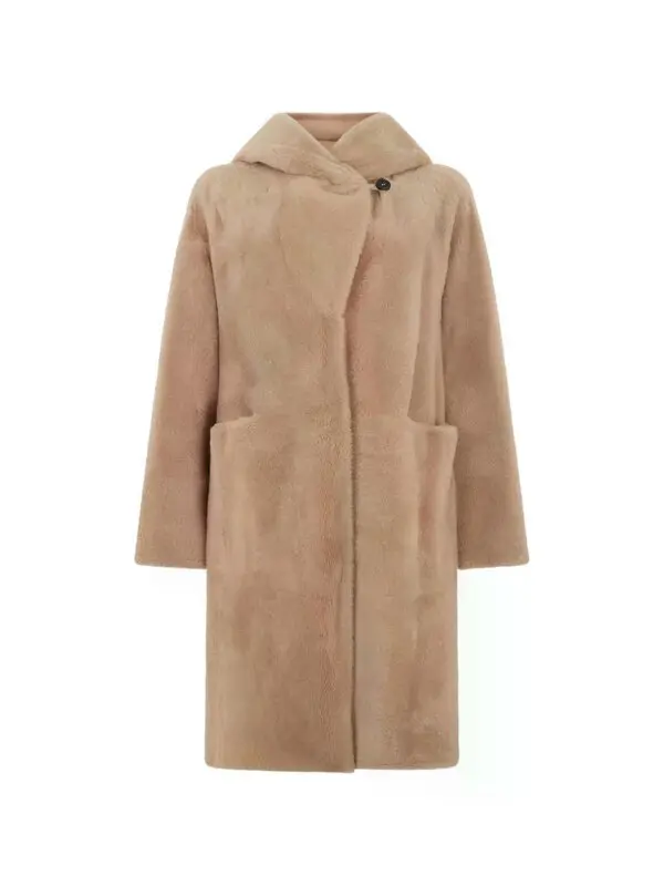 Peserico Hooded Fur Coat