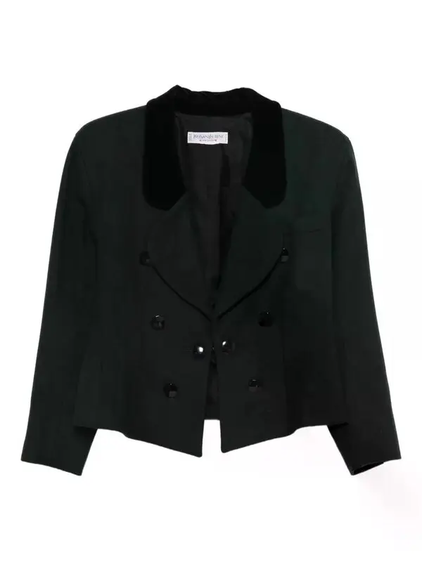 Saint Laurent 1990s Button Wool Jacket