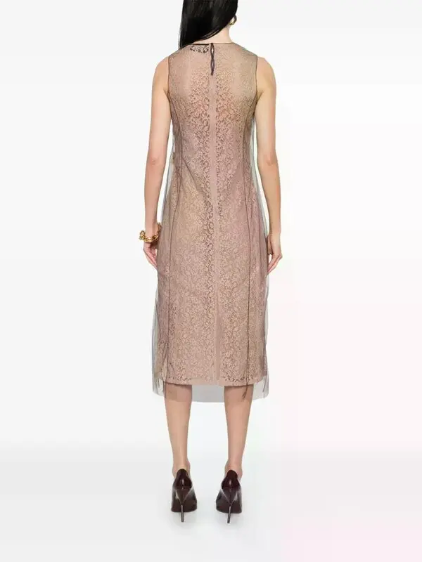 Fendi Floral-lace Midi Dress