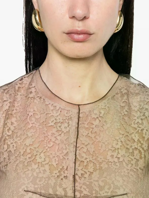 Fendi Floral-lace Midi Dress