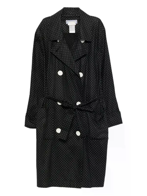 Saint Laurent 1991 Polka-dot Trench Coat