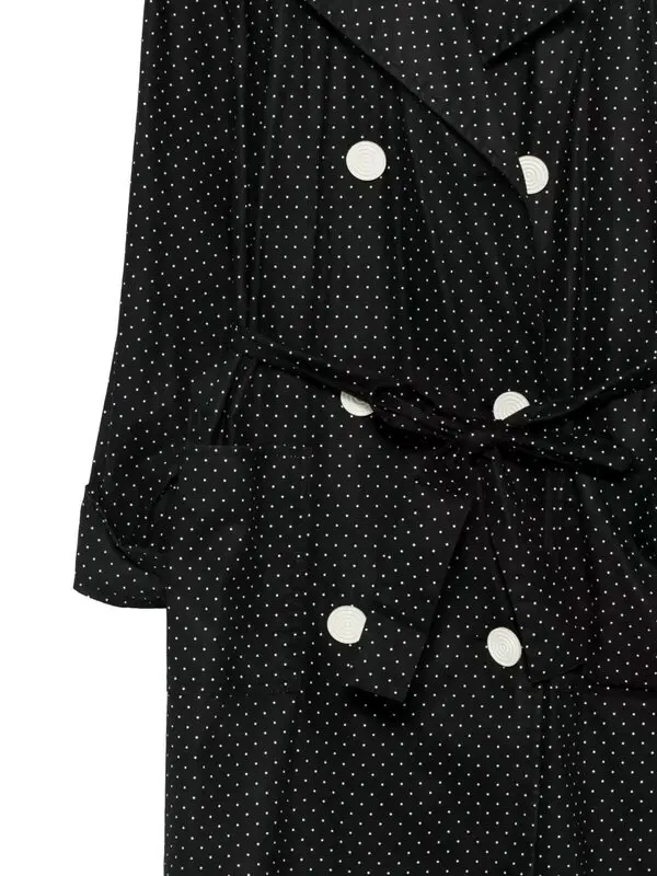 Saint Laurent 1991 Polka-dot Trench Coat