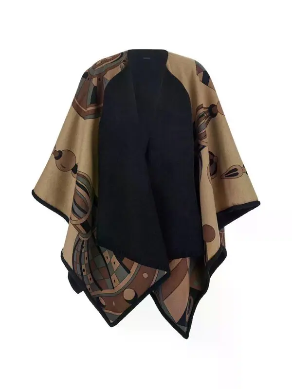 FERRAGAMO Geometric-print Cape