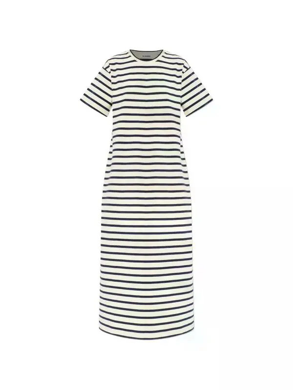 JIL SANDER Striped Maxi Dress - Neutrals