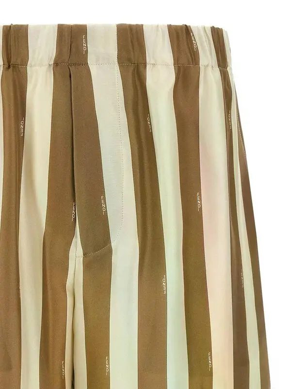 Fendi Pequin Stripe Shorts - Brown