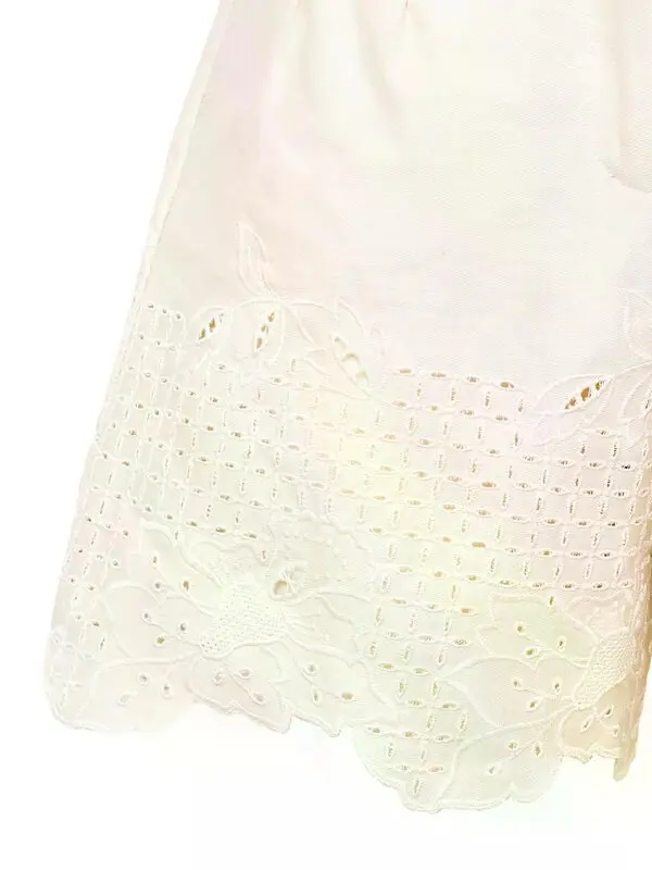 Loretta Caponi Rocchetta" Scalloped Shorts