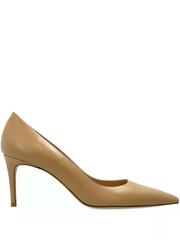 STUART WEITZMAN 75 Pointed-toe Pumps - Neutrals