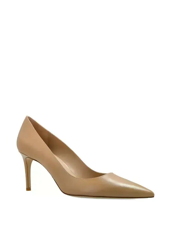 STUART WEITZMAN 75 Pointed-toe Pumps - Neutrals