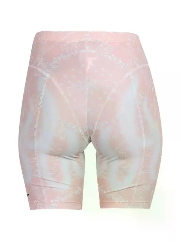 VISION OF SUPER Graphic Print Cycling Shorts - Pink