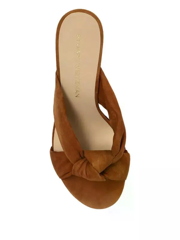 STUART WEITZMAN Soplaya Knot-detail Heeled Sandals