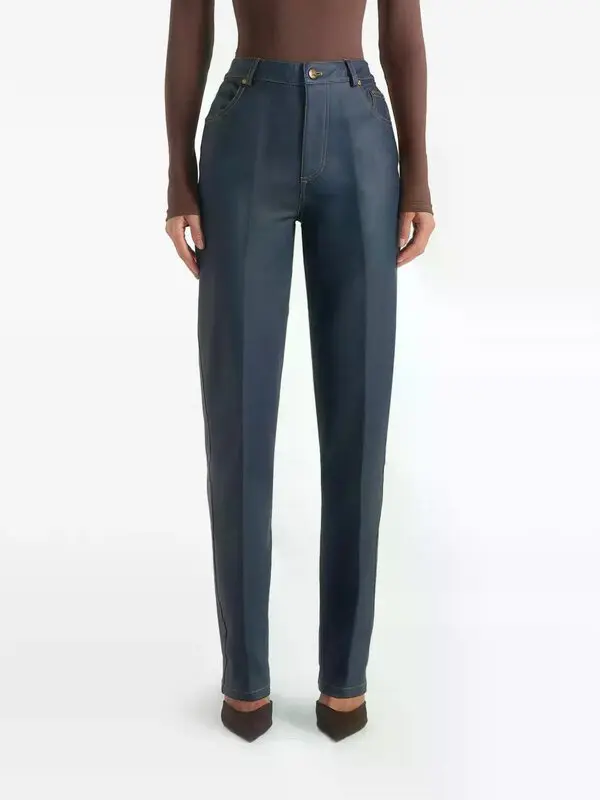 Manière De Voir Jana Wax-effect Boyfriend Jeans