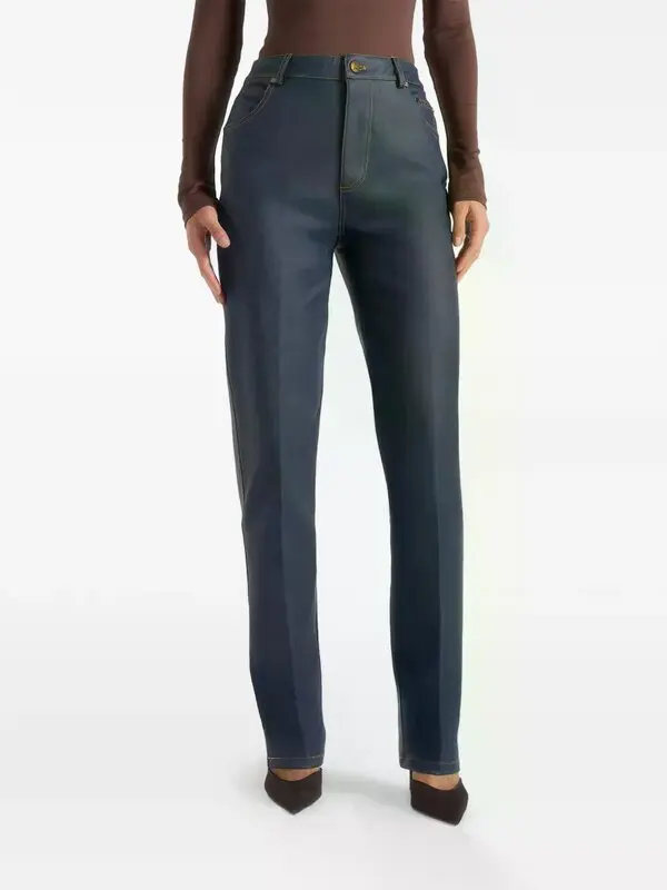 Manière De Voir Jana Wax-effect Boyfriend Jeans
