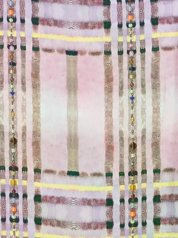 PIERRE-LOUIS MASCIA Beaded Print Scarf