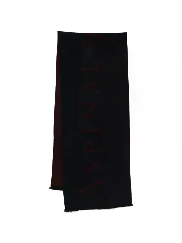 ASPINAL OF LONDON Bi-colour Scarf - Black