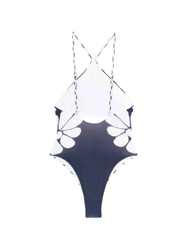 Farm Rio Printed Halterneck Swimsuit