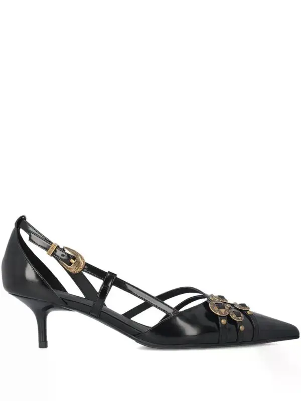 Pinko Strap Detail Kitten Heel Pumps