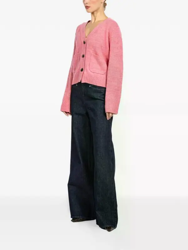 LISA YANG Danni D Pocket Button Cardigan - Pink
