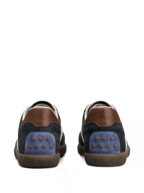 TOD'S Lace-up Stripe Sneakers - Blue