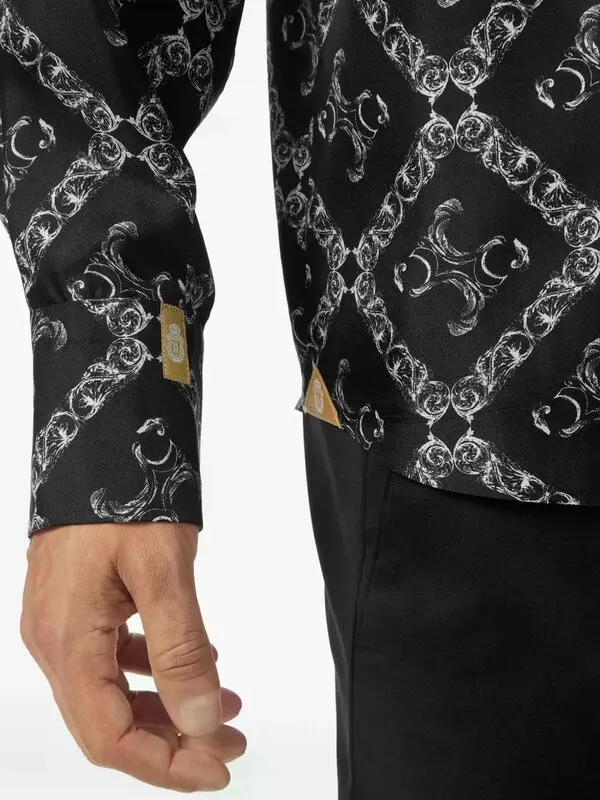 BILLIONAIRE Monogram Print Shirt