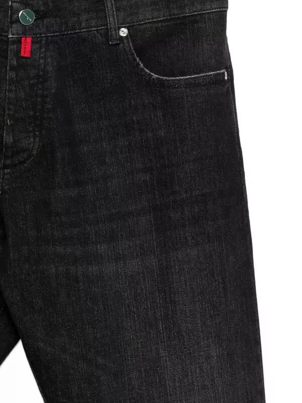Kiton Faded Five-pocket Jeans