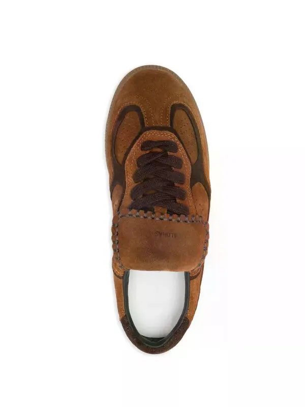 ALOHAS Perforated Lace-up Sneakers - Brown