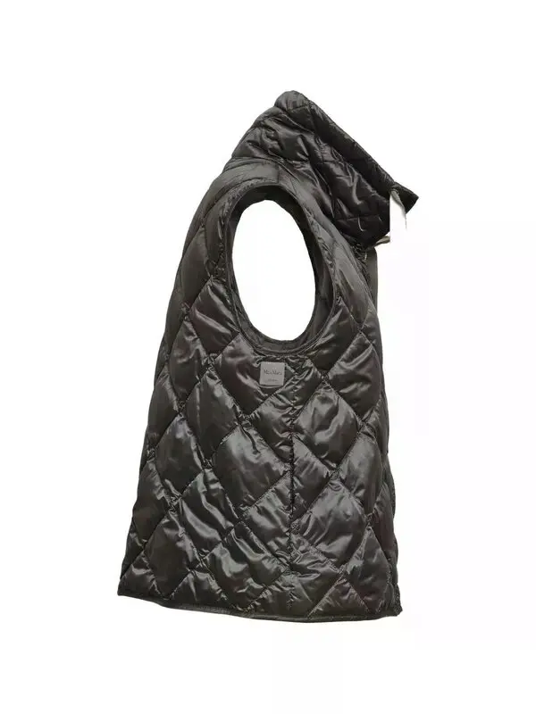 Max Mara Diamond-quilted Gilet - Black