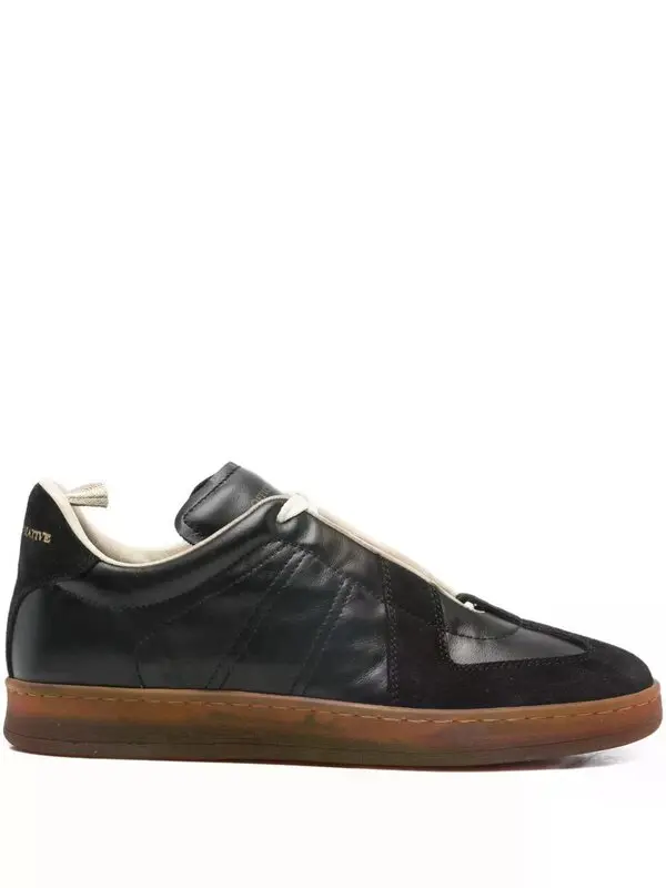 Officine Creative Panelled Lace-up Low-top Sneakers - Black