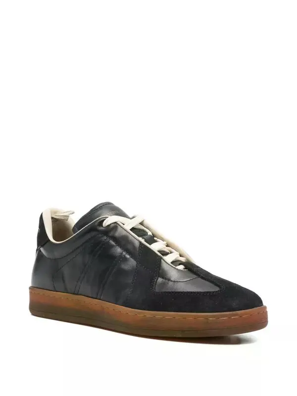 Officine Creative Panelled Lace-up Low-top Sneakers - Black